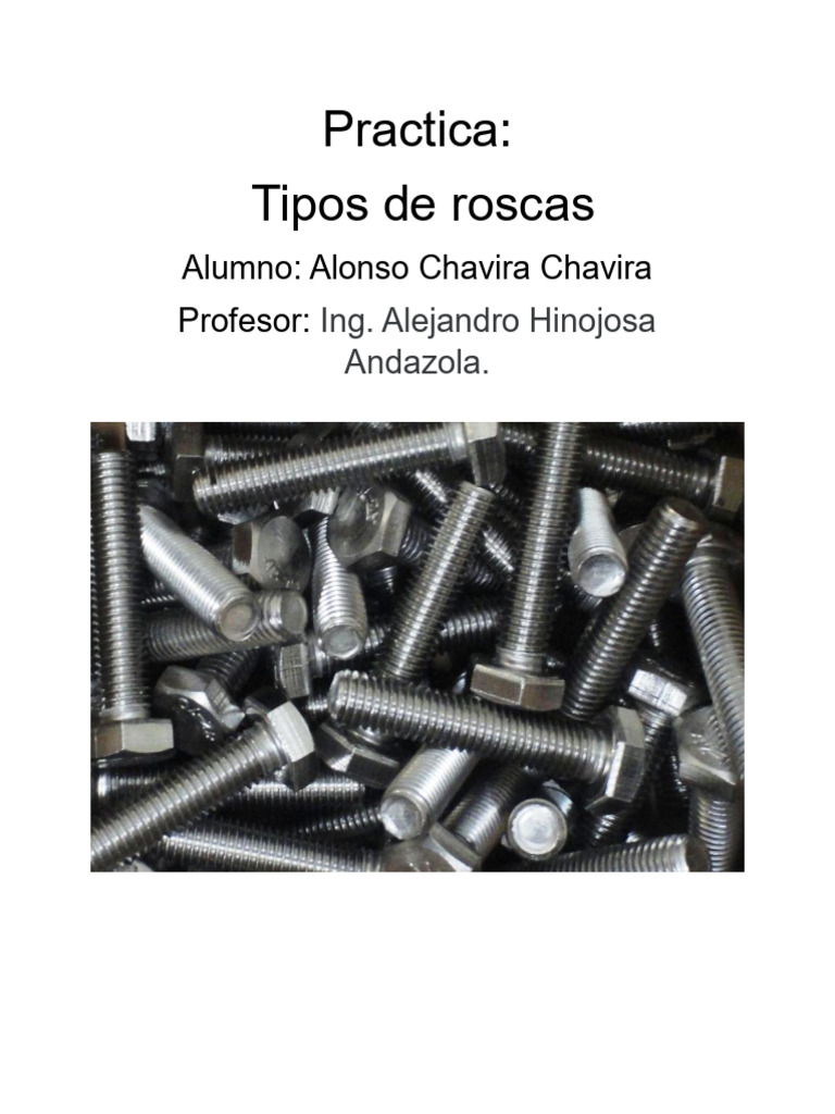 Practica roscas | PDF
