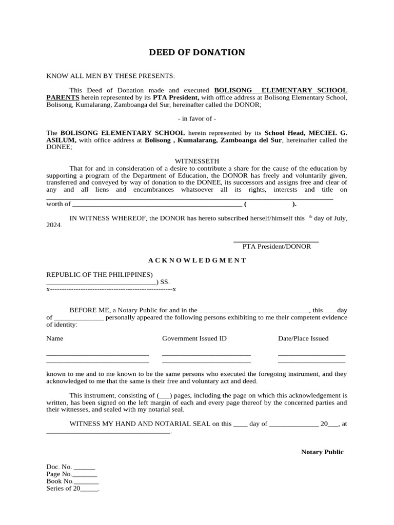 Dod Doa Template | PDF