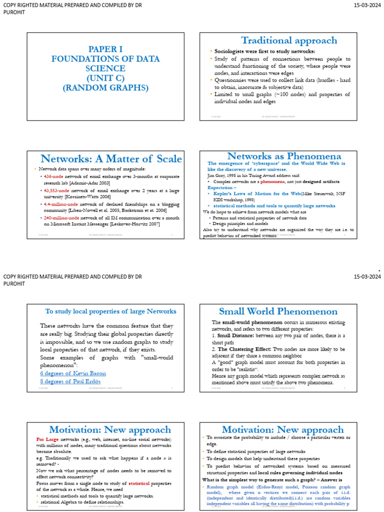 Unit C Random Graphs | PDF