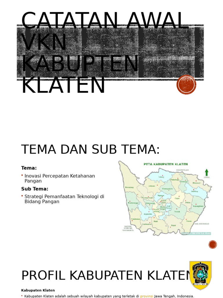 Catatan Awal VKN Ke Klaten | PDF