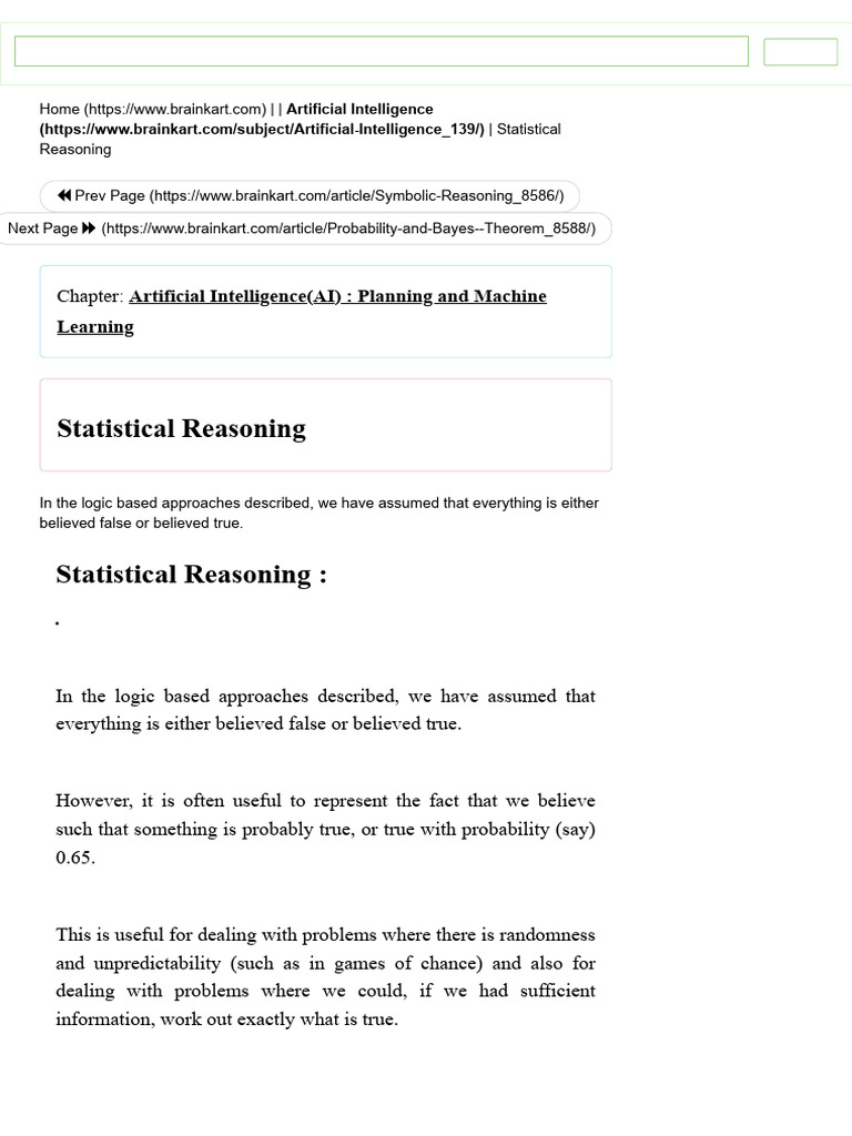 Statistical Reasoning | PDF