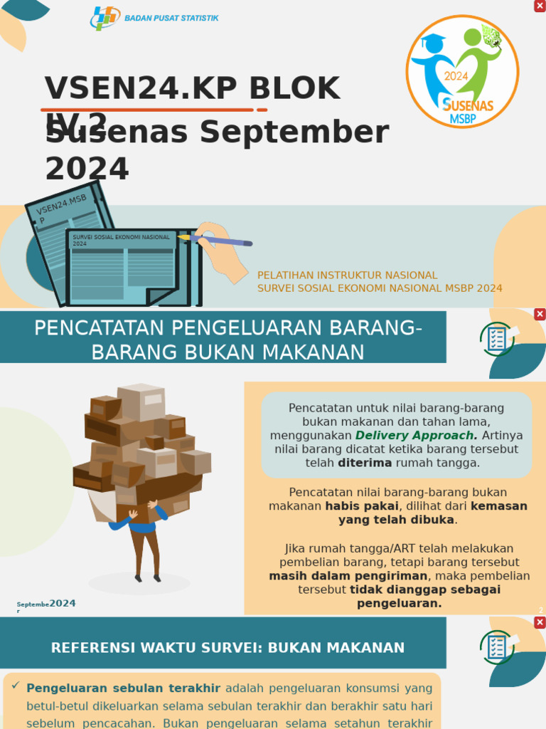 Susenas MSBP 2024 KP Blok IV.2-IV.3 | PDF