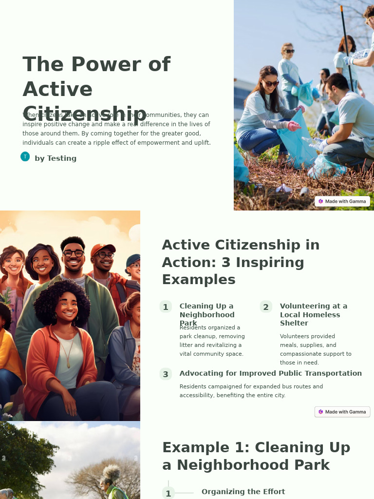 The Power of Active Citizenship | PDF