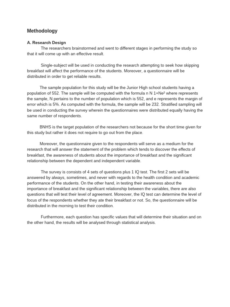 Chapter3 Research Methodology | PDF