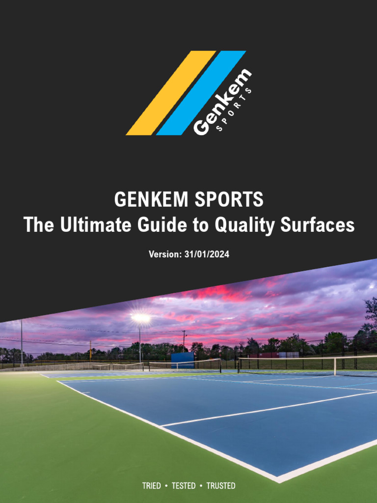 Genkem Sports Surface Guide | PDF | Atmosphere Of Earth | Thermometer