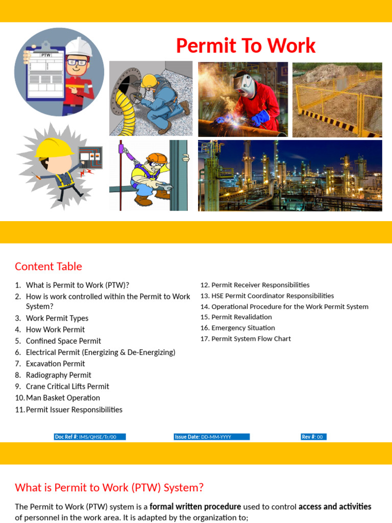 3. Permit to Work | PDF