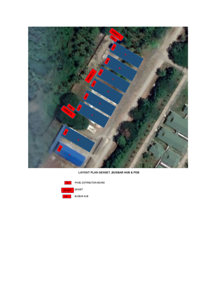 Rencana Lokasi Genset Temporary Facility | PDF