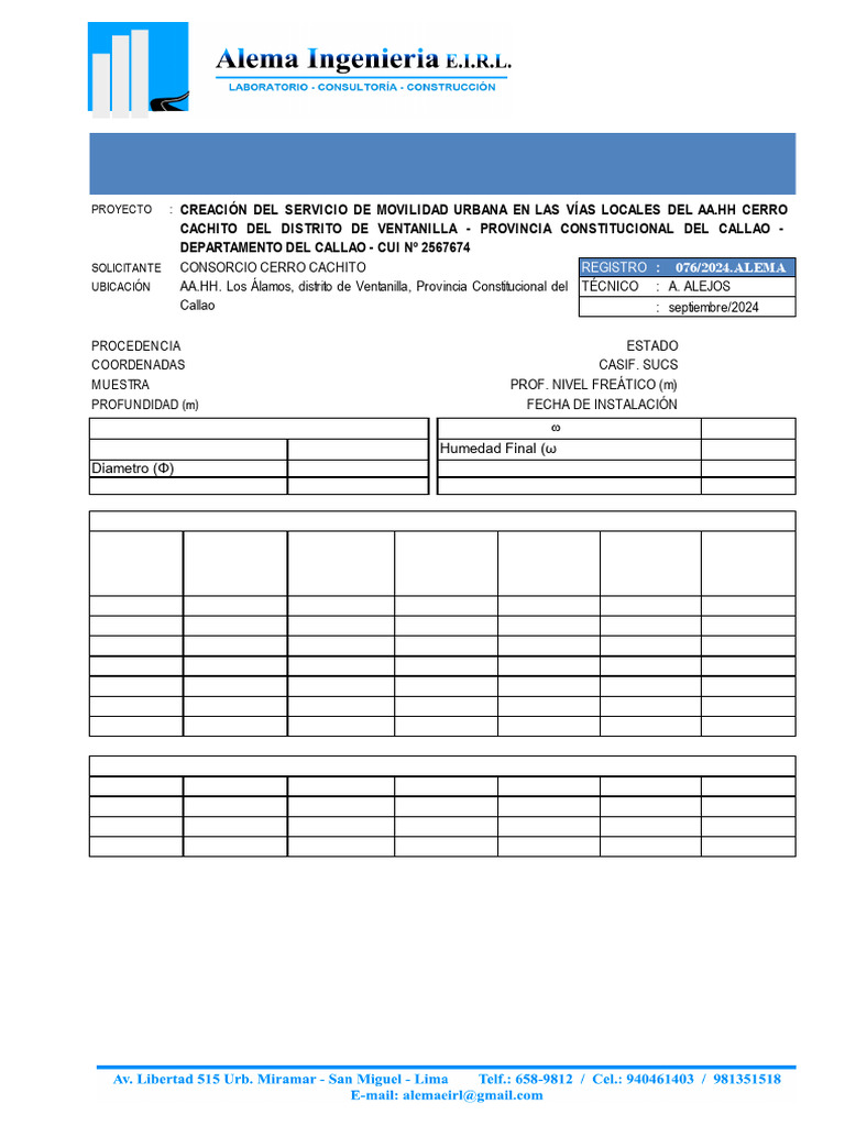 C-13 M-1 SP Colapso - AA - HH. CERRO CACHITO | PDF