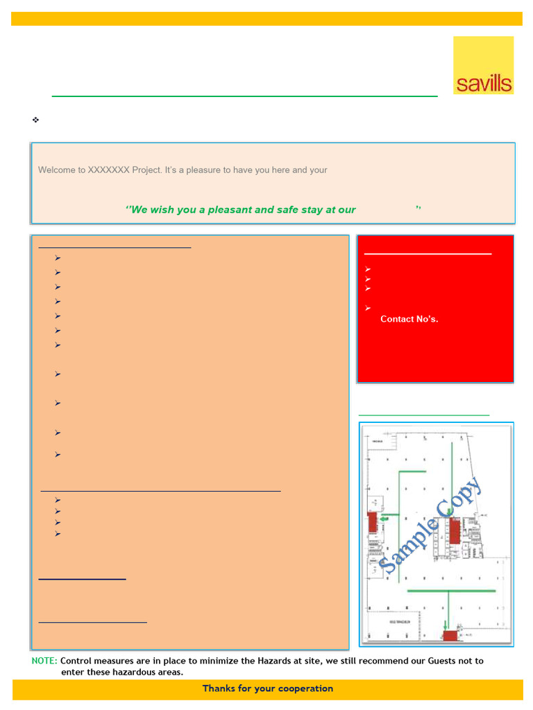 Visitor Safety Induction Handout | PDF