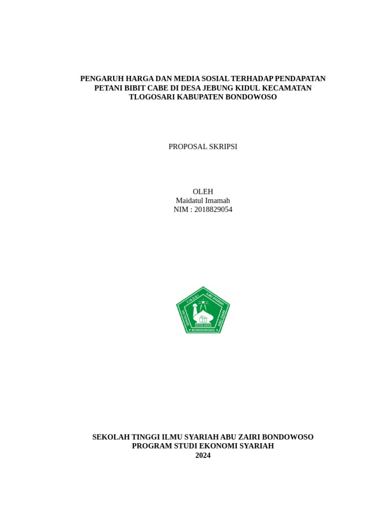 Proposal Ima acc 1 | PDF