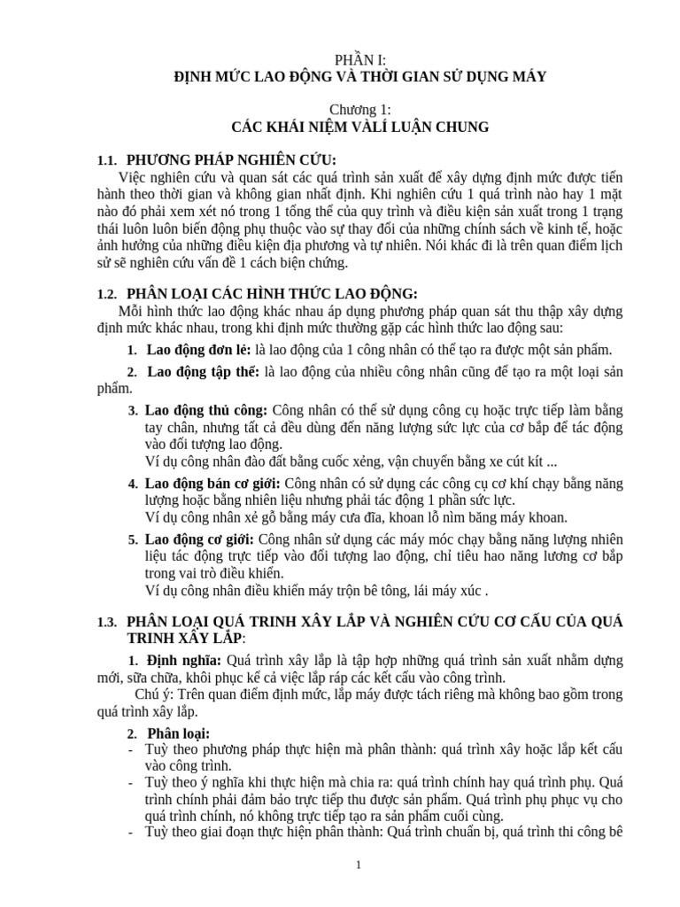 Giao Trinh - Dinh Muc XD - CD Phuong Dong | PDF