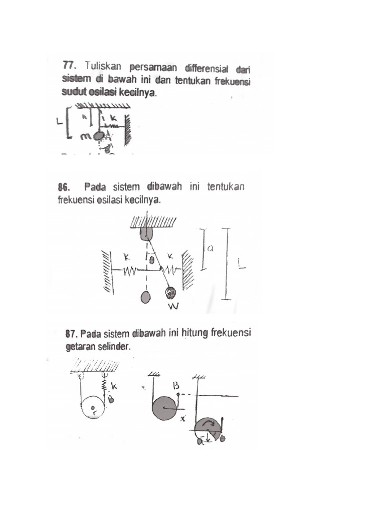 Soal Gerak Harmonik Persiapan OSP Fisika 2023 | PDF