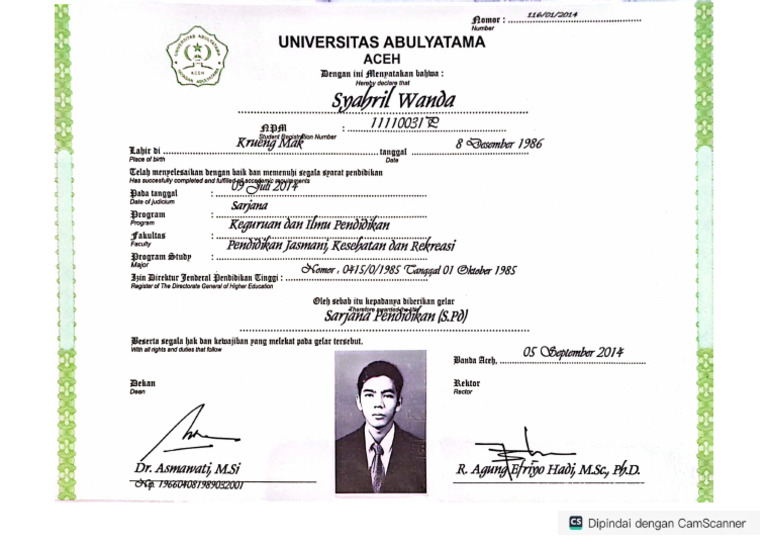 IJAZAH WANDA | PDF
