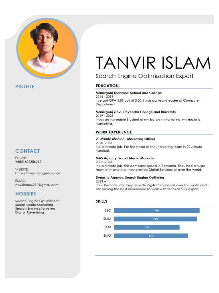 Tanvir's CV | PDF