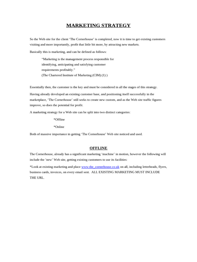 MARKETING STRATEGY | PDF