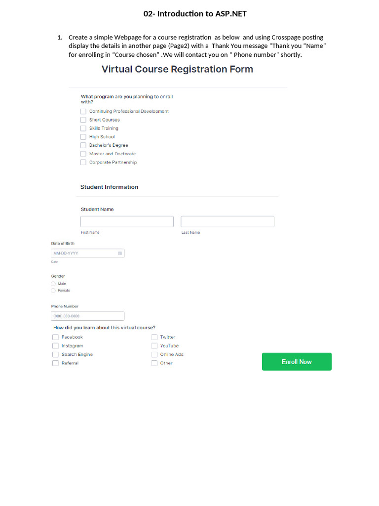 02-Intro To ASP - Net - New | PDF