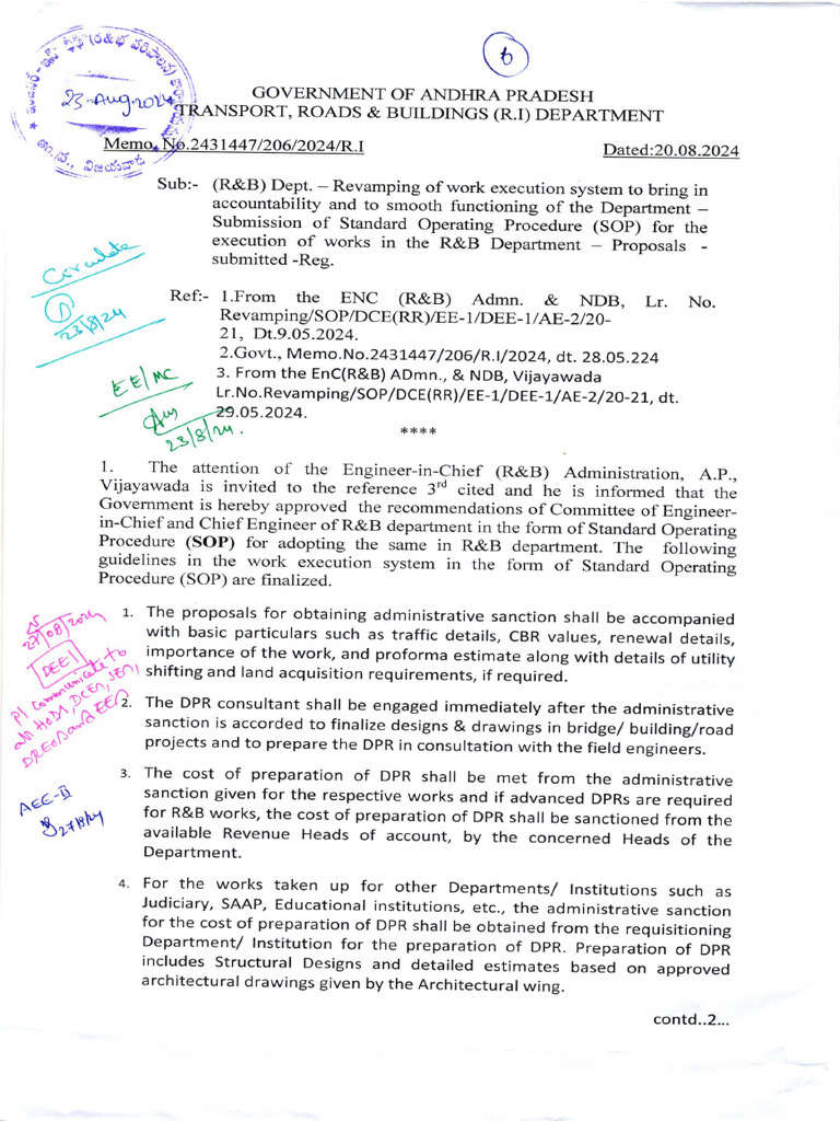 SoP For Execution of Works | PDF