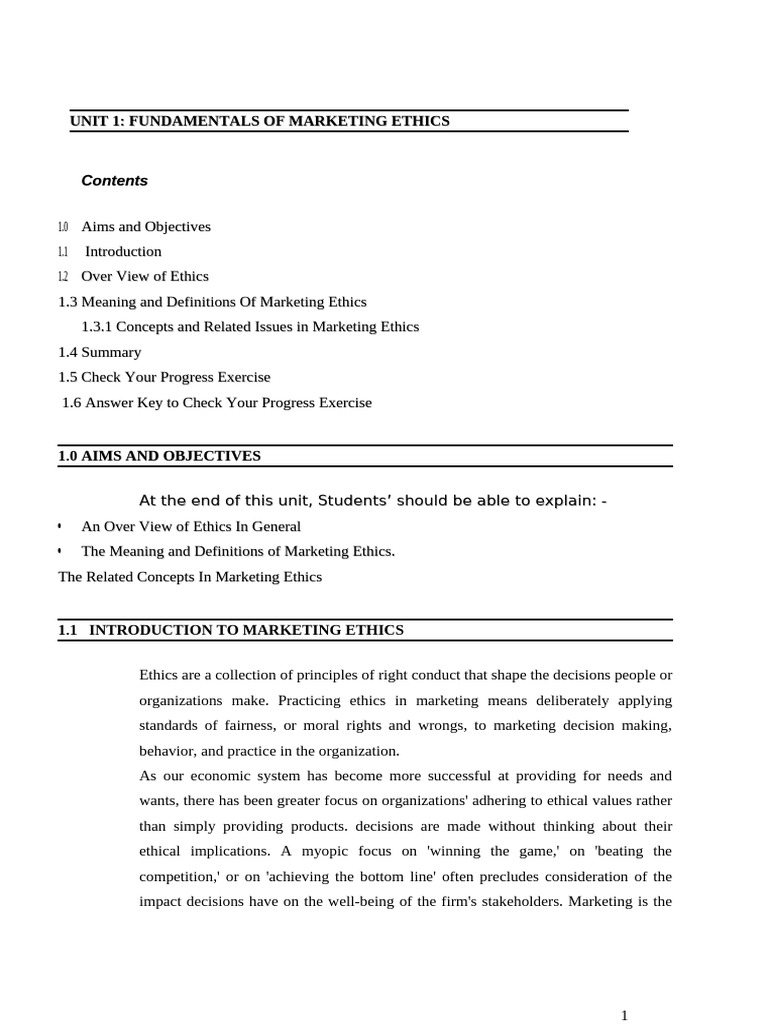 Marketing Ethics | PDF