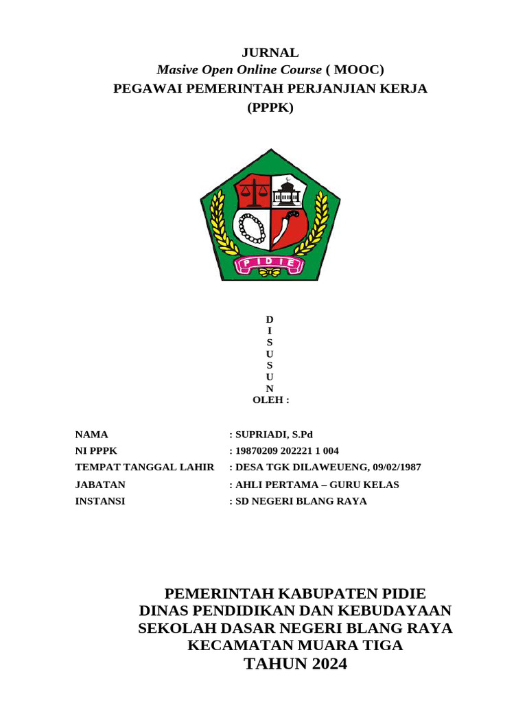 Jurnal Mooc PPPK | PDF