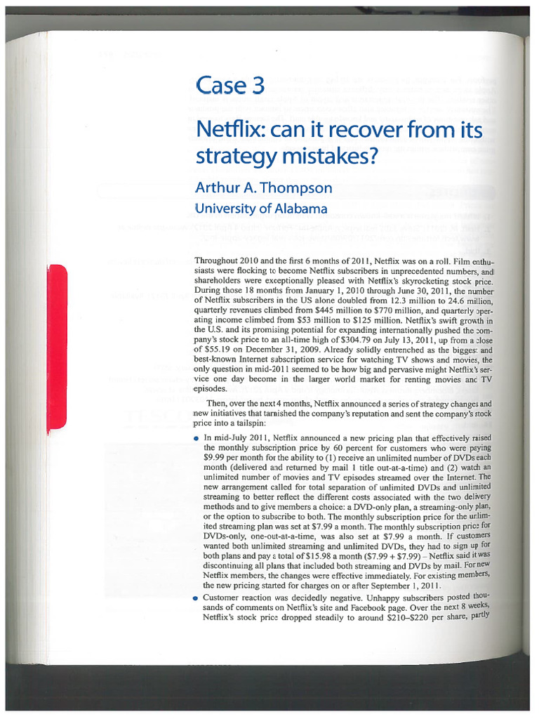 Netflix Case | PDF