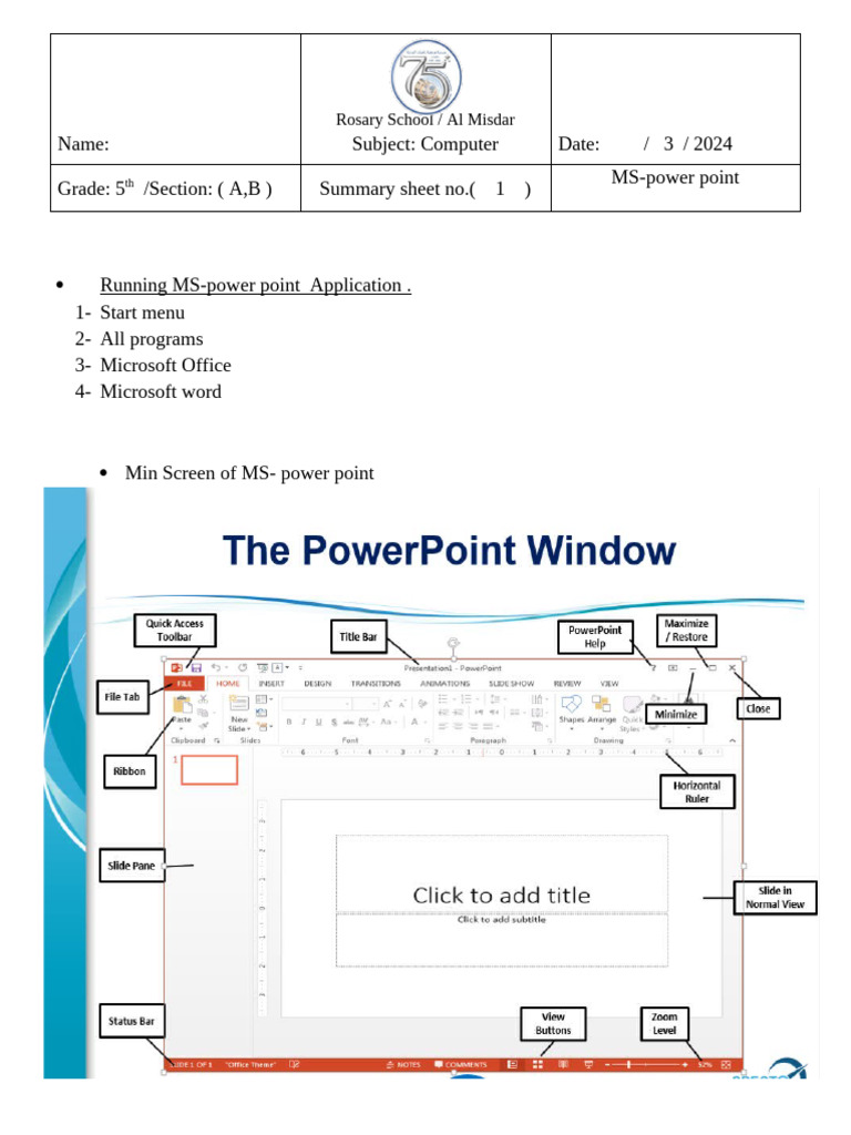 7th Summary Sheet 1 2nd Sem | PDF