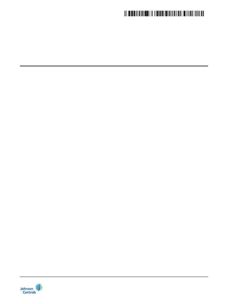 JCI TEC3000 Series Thermostats - Installation Guide | PDF