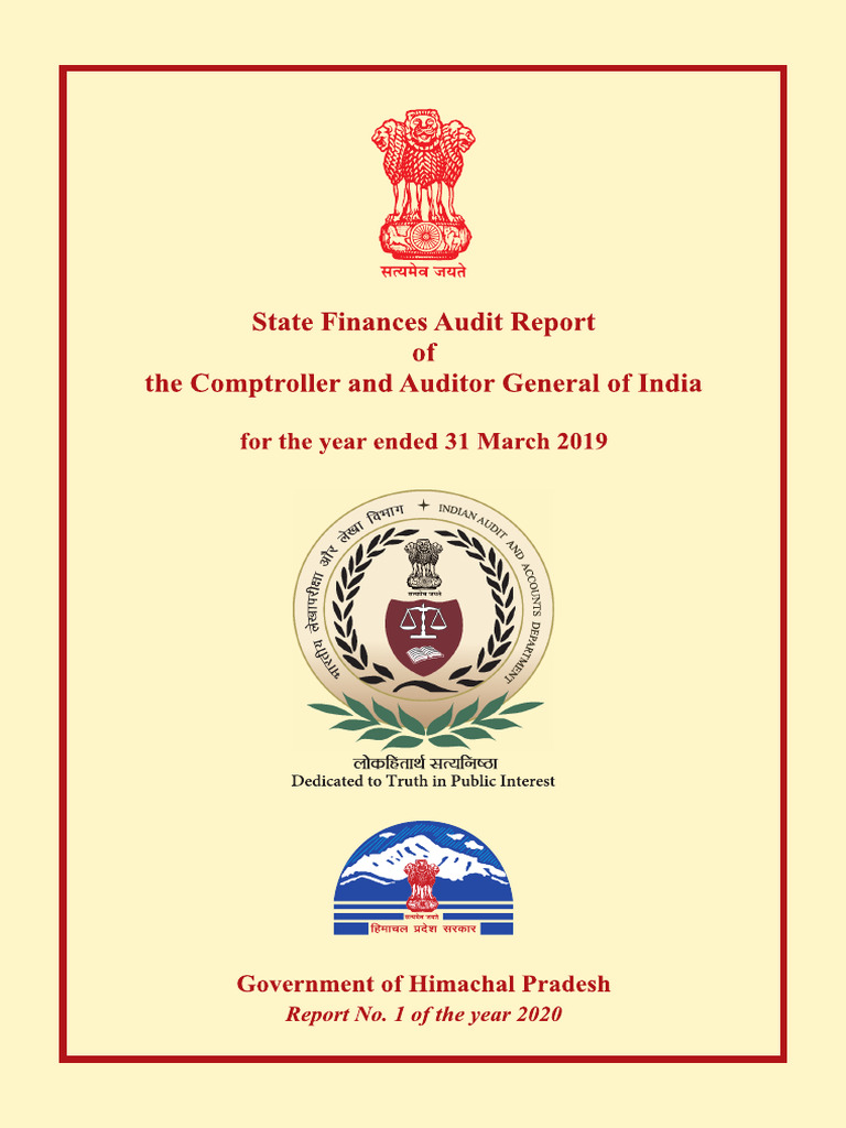 Report No 1 of 2020 State Finance | PDF