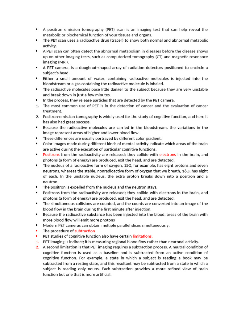 A Positron Emission Tomography | PDF