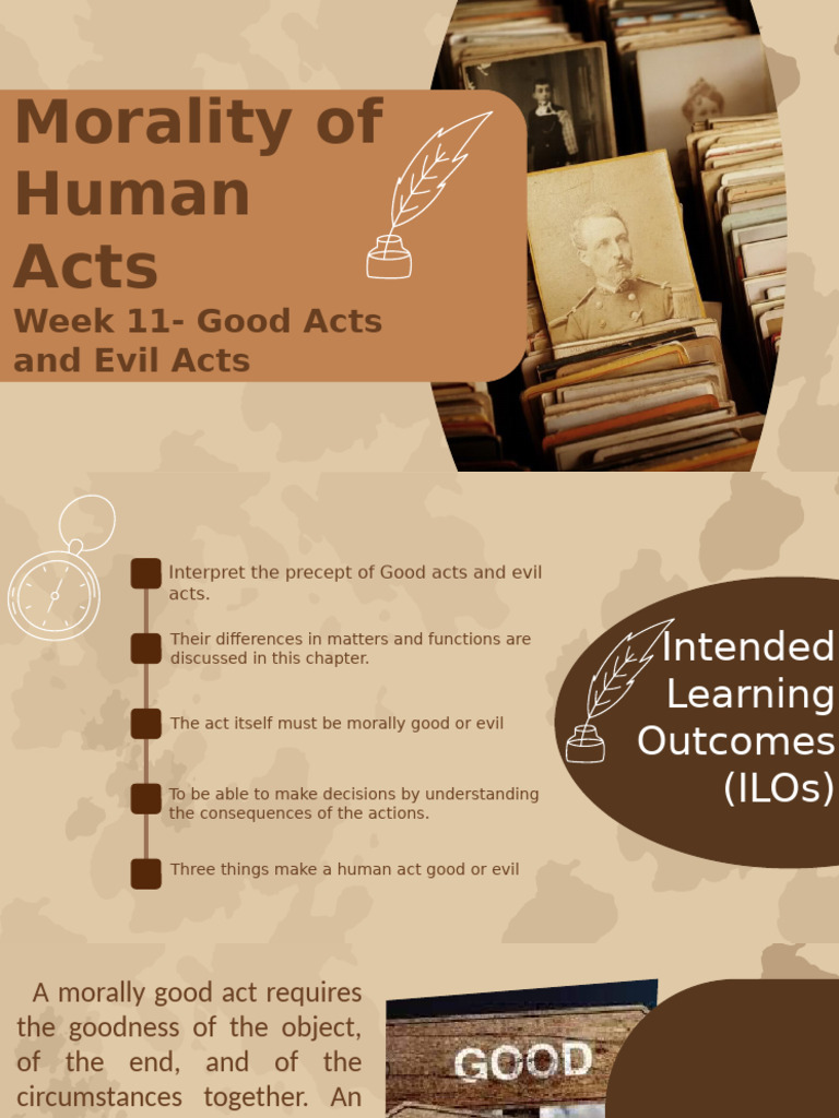 Good Acts and Evil Acts | PDF