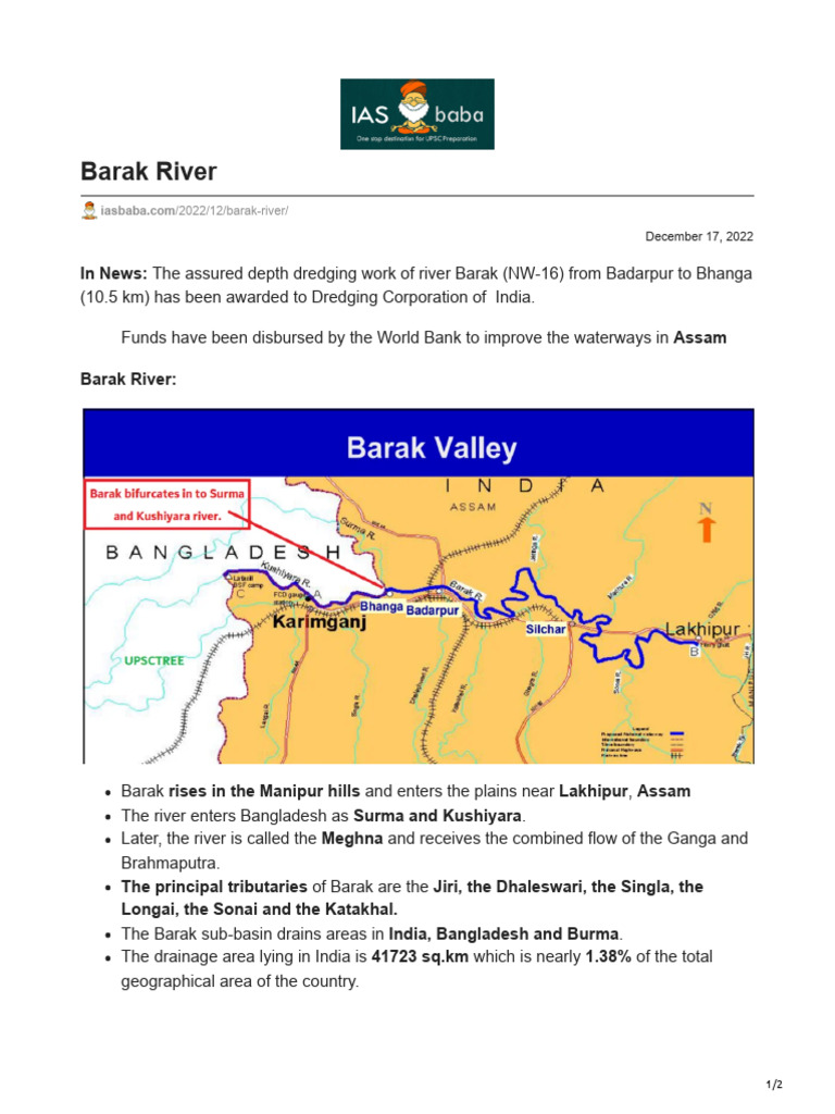Barak River | PDF