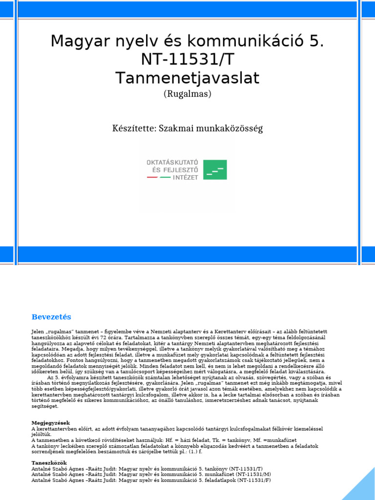 5 Nyelvtan Rugalmas | PDF