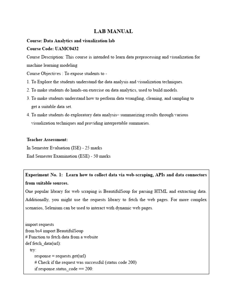 Manual DAV-Lab | PDF