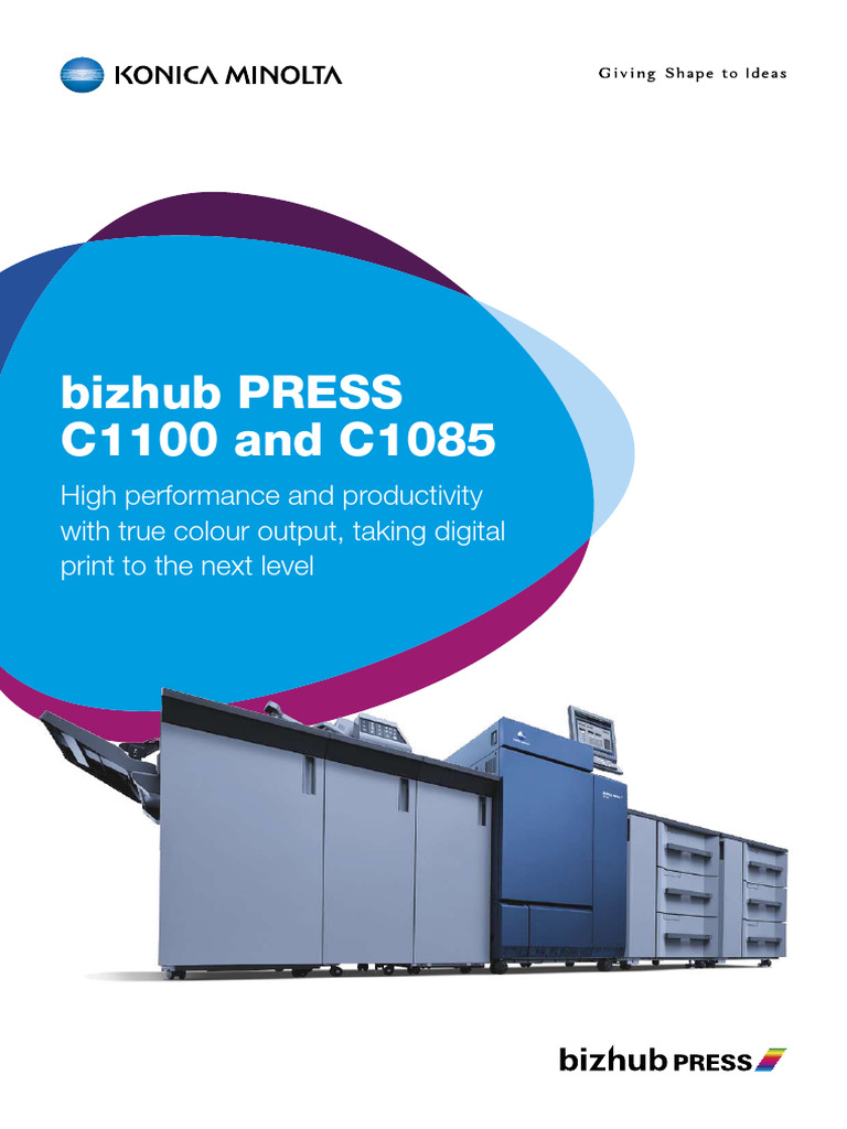 Konica Minolta Bizhub PRESS C1100 Brochure | PDF