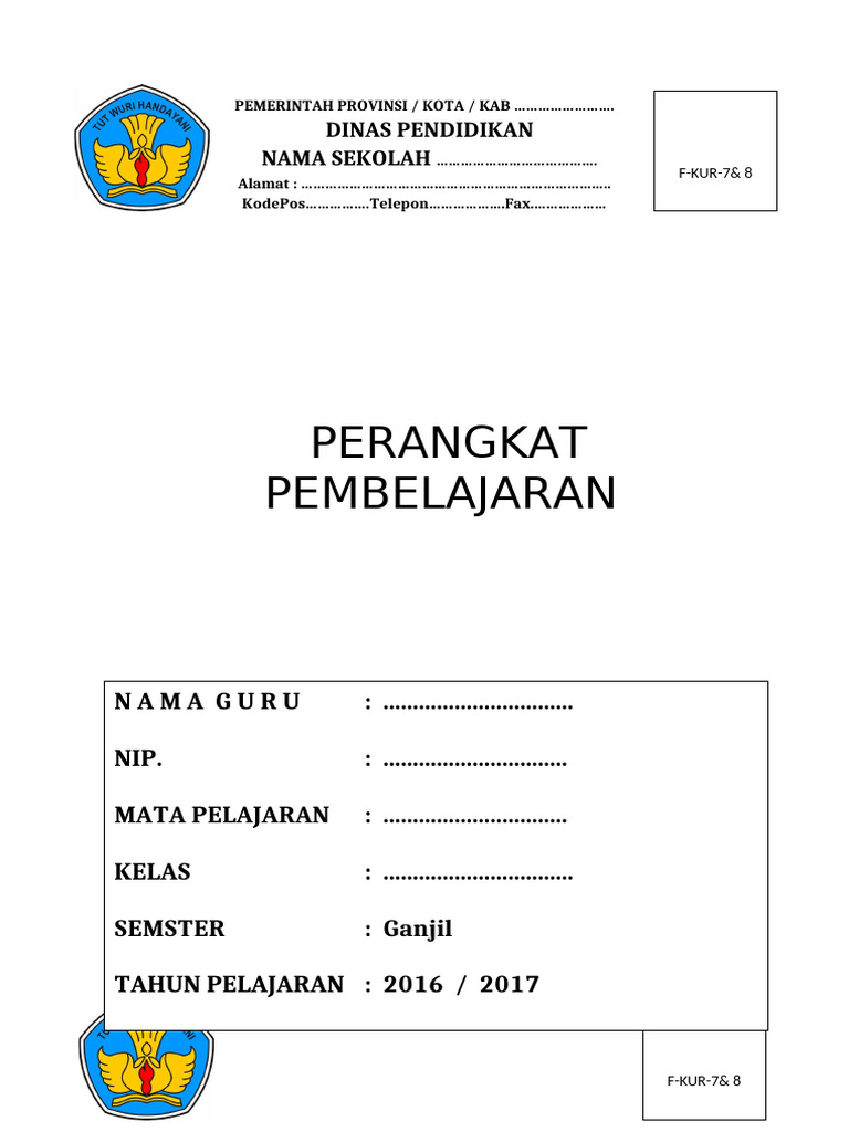 Perangkat Pembelajaran 2016/2017 | PDF