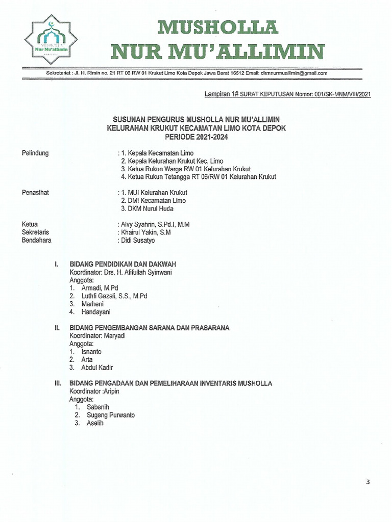 Struktur Musholla | PDF