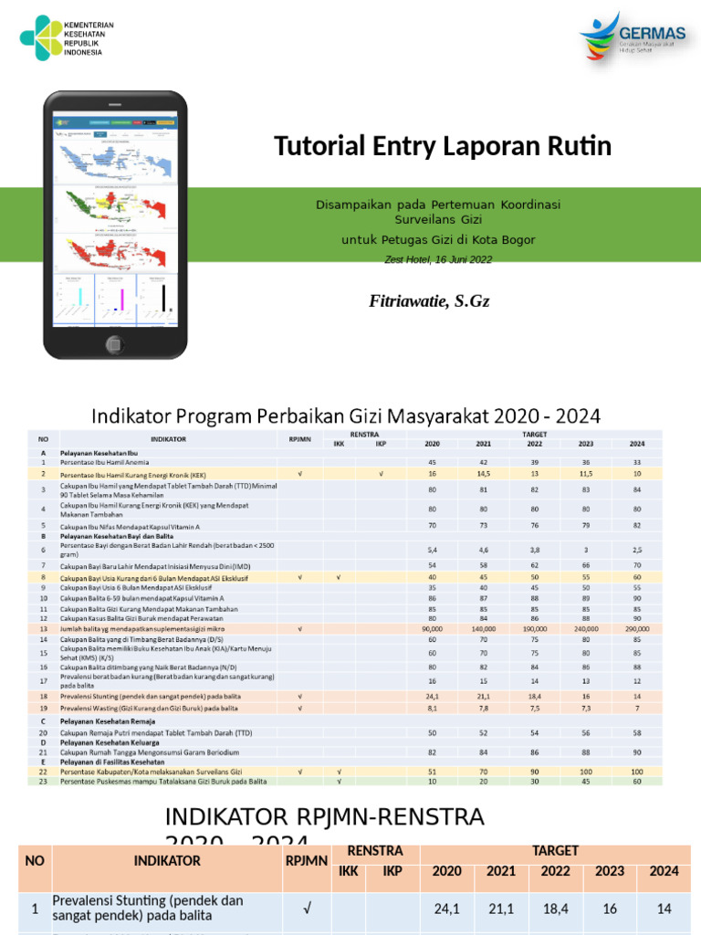 Tutorial Entry Laporan Rutin | PDF