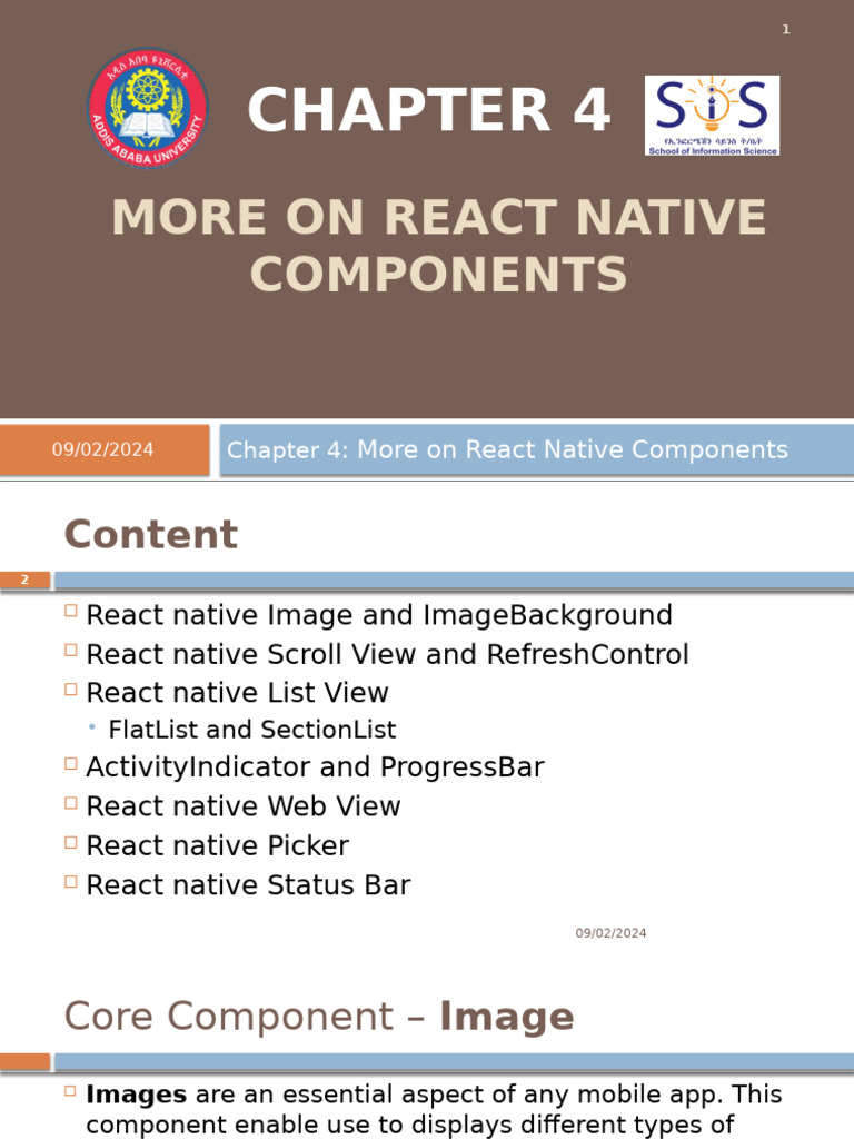 Chapter-4 More on React Native Components | PDF