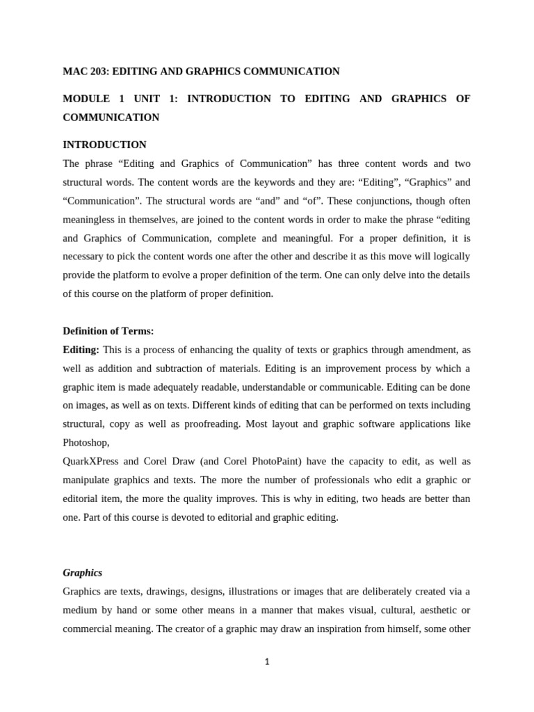 Mac 203 Module 1 | PDF