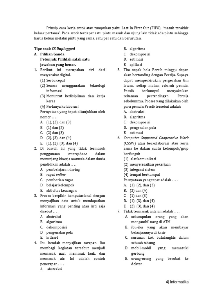 Latihan Soal Algoritma Dan Struktur Data | PDF Latihan Soal Algoritma Dan Struktur Data | PDF