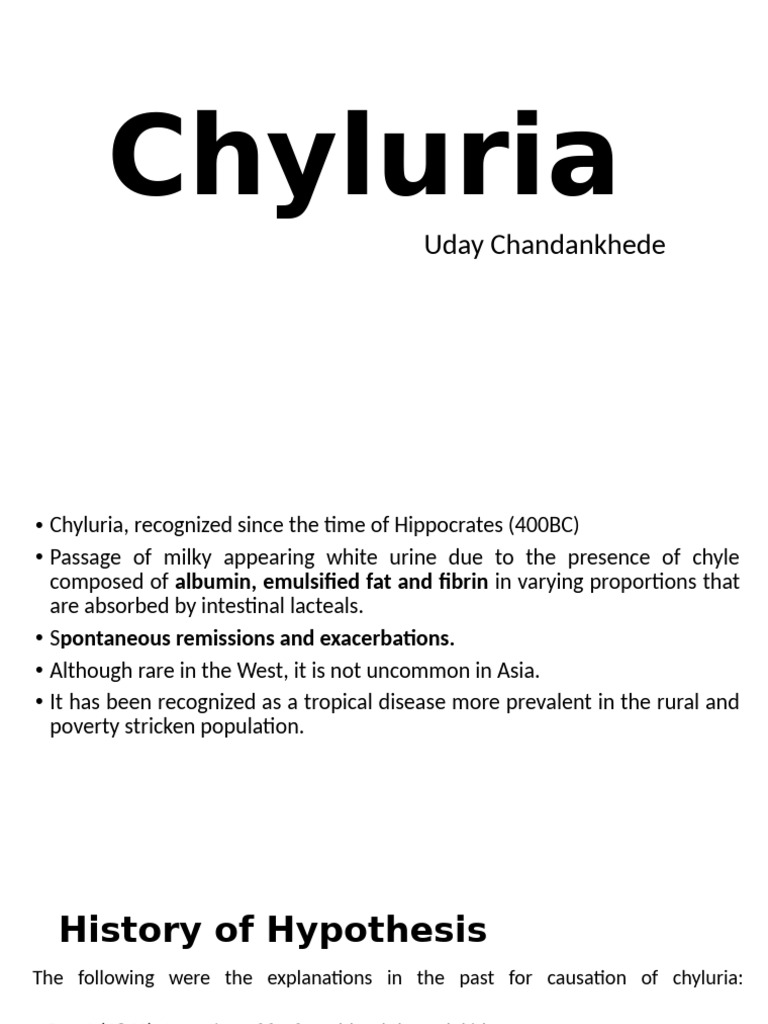 Chyluria | PDF
