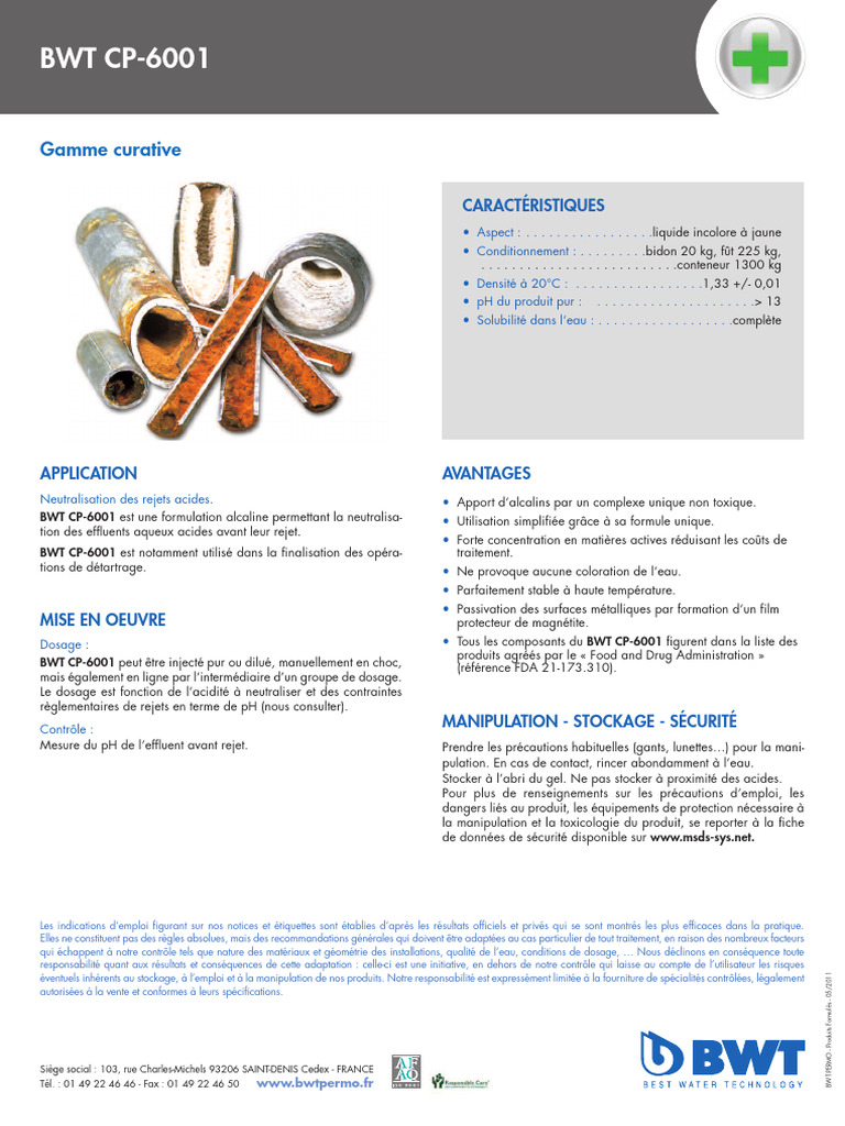 BWT CP-6001 - Curatif | PDF