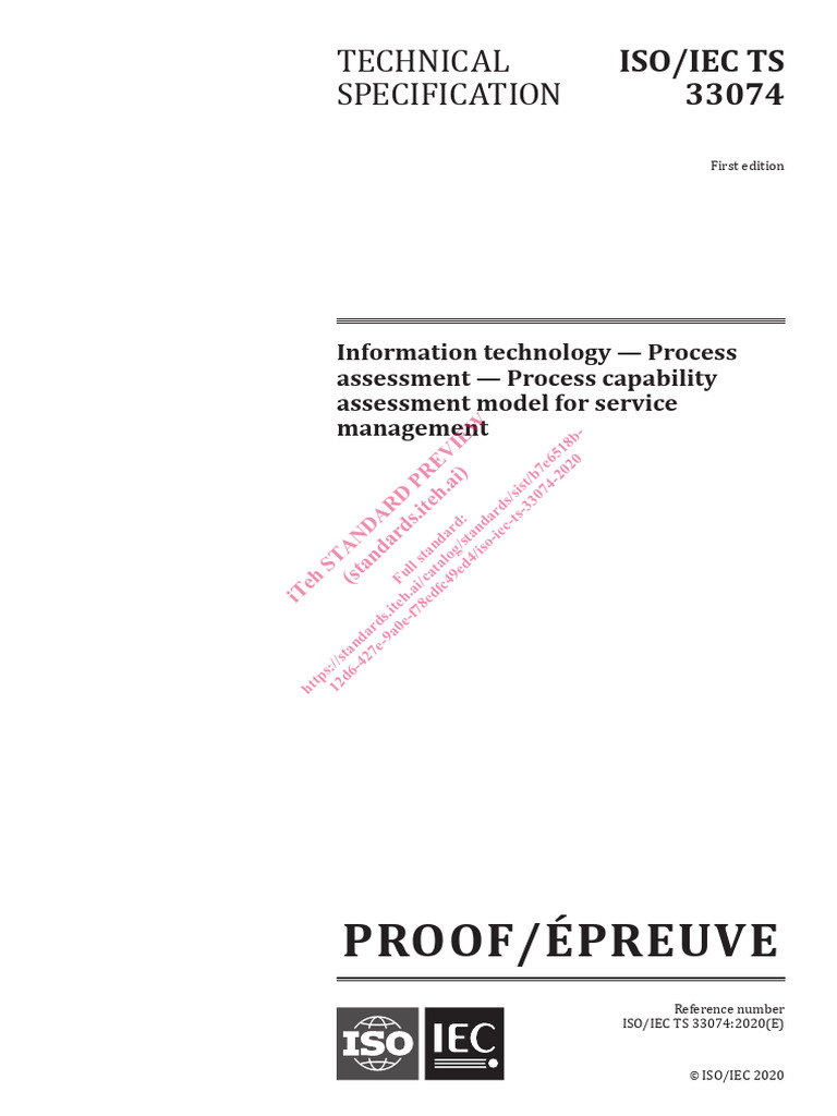 Iso Iec TS 33074 2020 | PDF