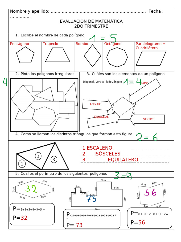 Eva de Mate 2trim | PDF