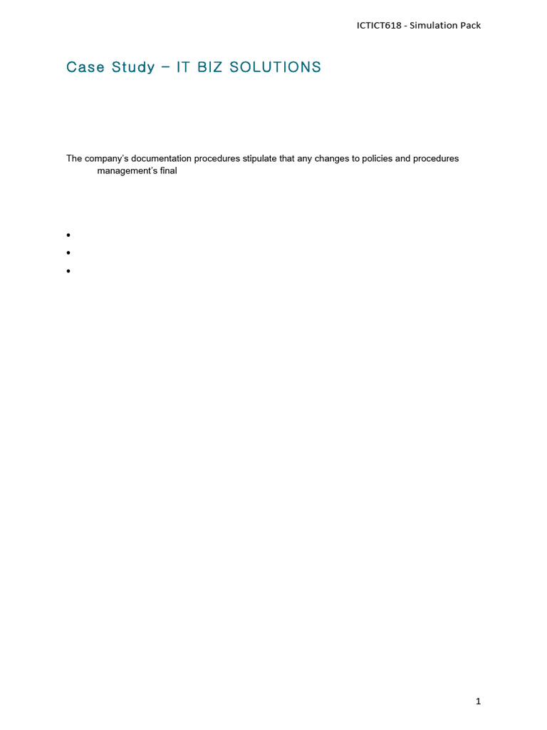 ICTICT618 - Simulation Pack | PDF | Copyright | Http Cookie