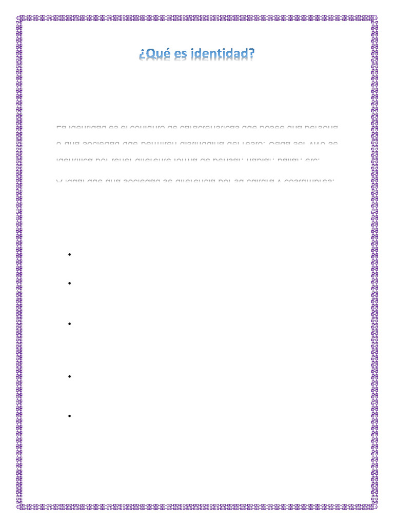 Que_es_identidad | PDF