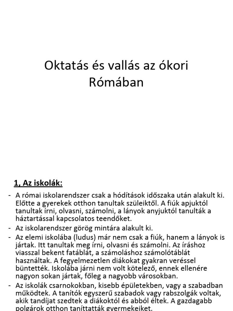 Vallás és oktatás | PDF