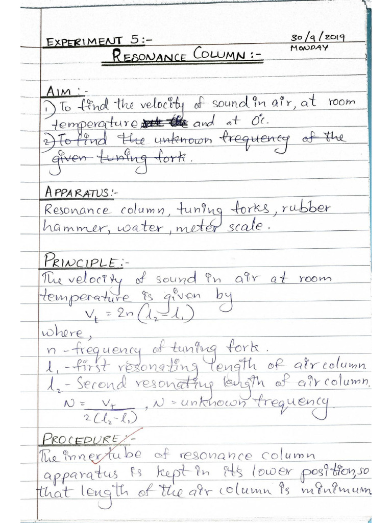 Resonance Column | PDF