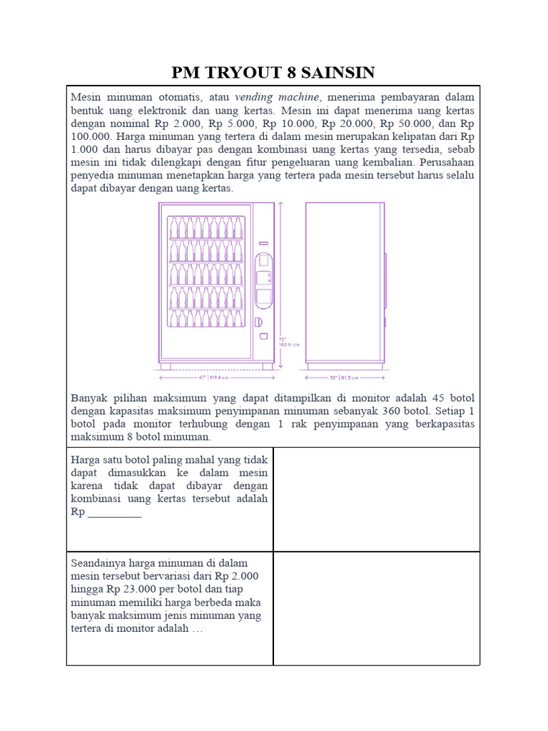PM Tryout 8 Sainsin | PDF