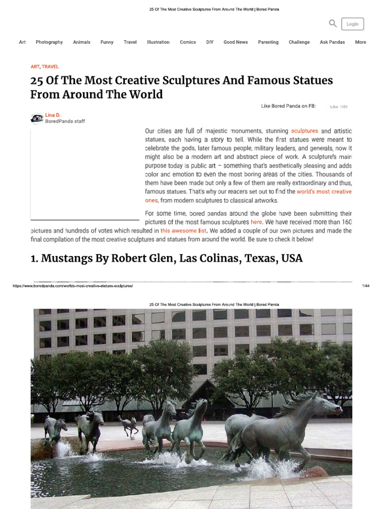 25 of The Most Creative Sculptures and Famous Statues From Around The ...