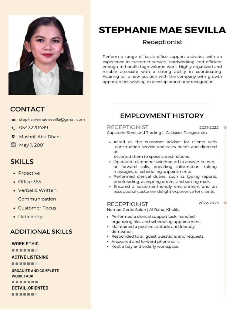 Resume Stephanie Mae Sevilla | PDF